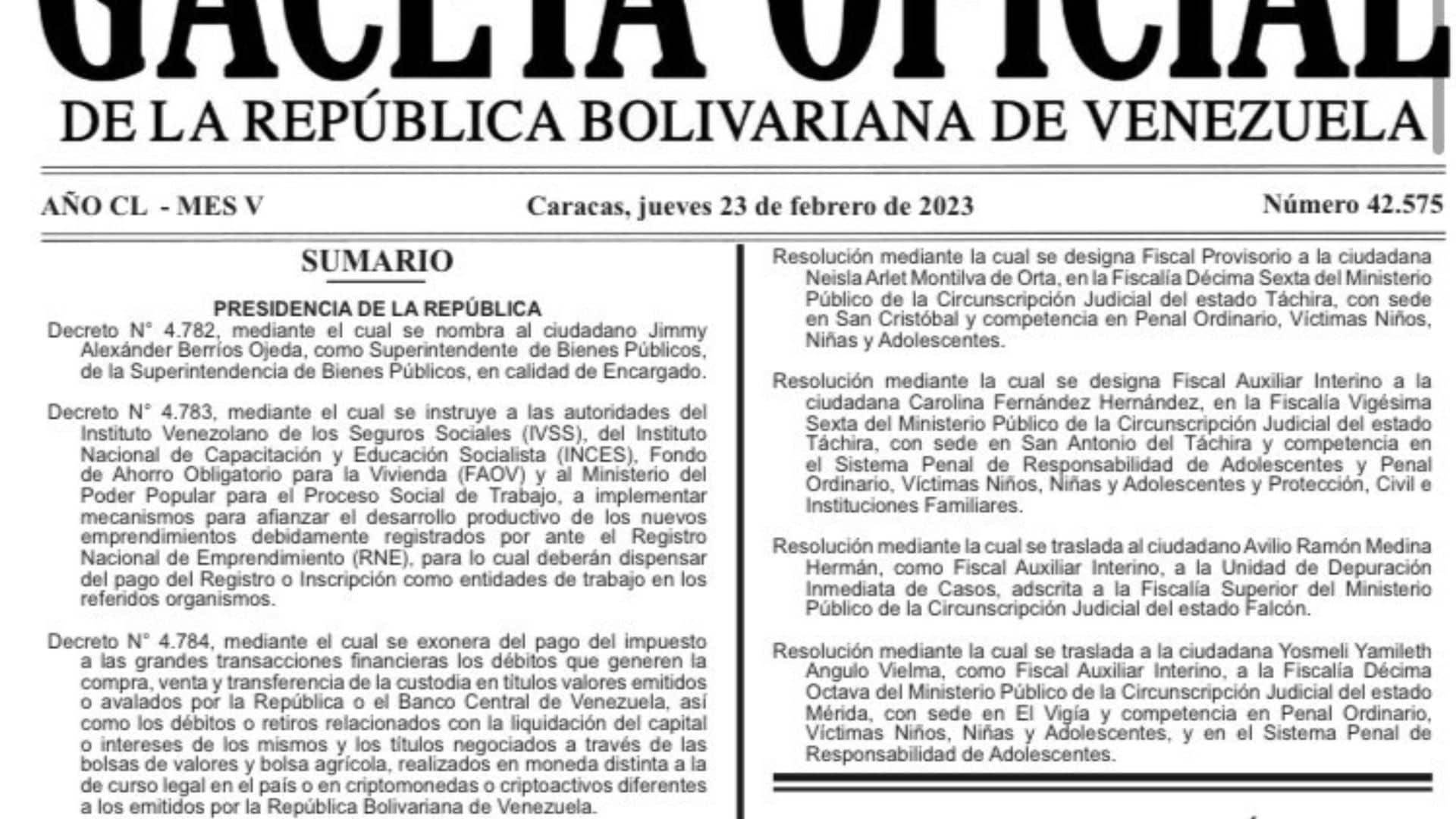 Exoneran del IGTF algunos pagos hasta 2024