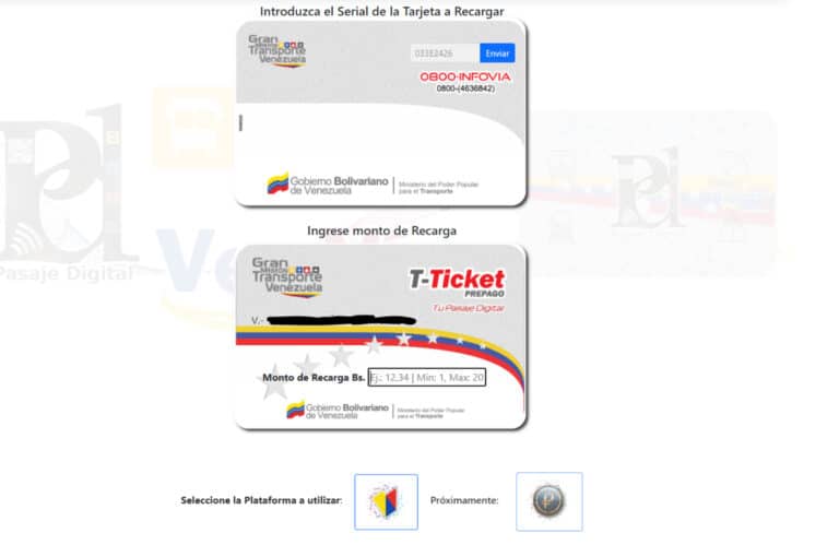 ¿Cómo recargar la tarjeta del Metro de Caracas a través de plataformas ...