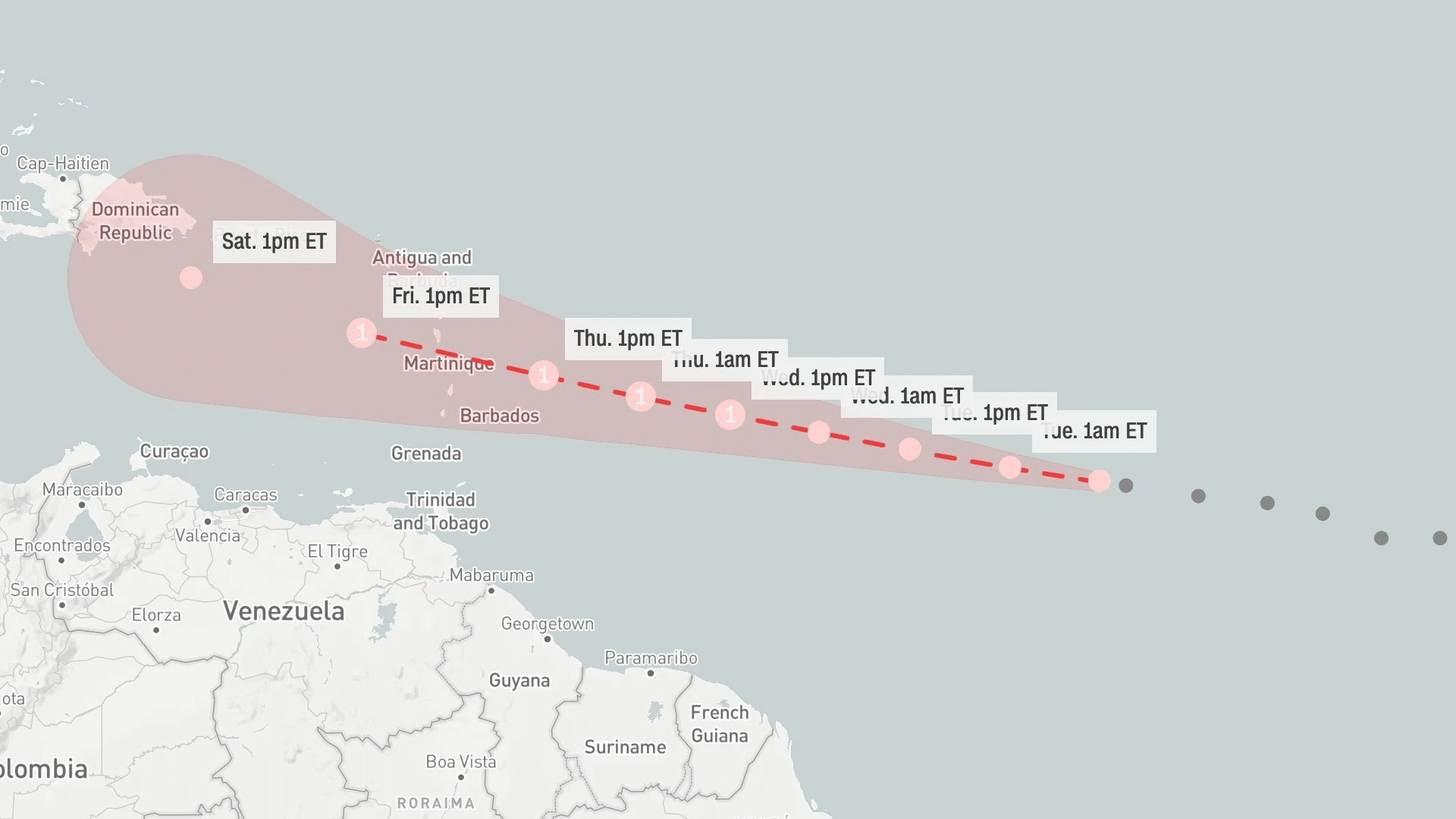 Tormenta tropical Bret podría convertirse en huracán en su paso por el ...