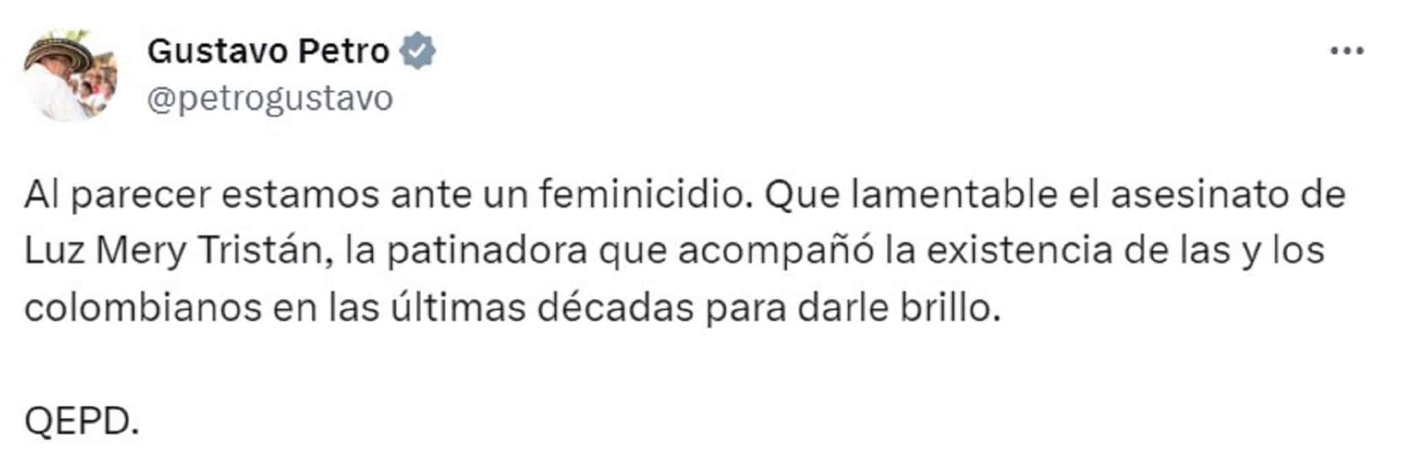 Asesinaron a la expatinadora colombiana Luz Mery Tristán