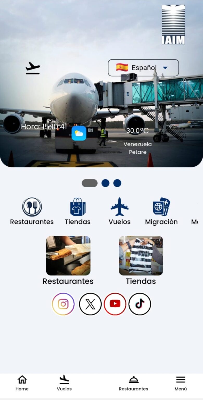 IAIM, la nueva app del aeropuerto de Maiquetía