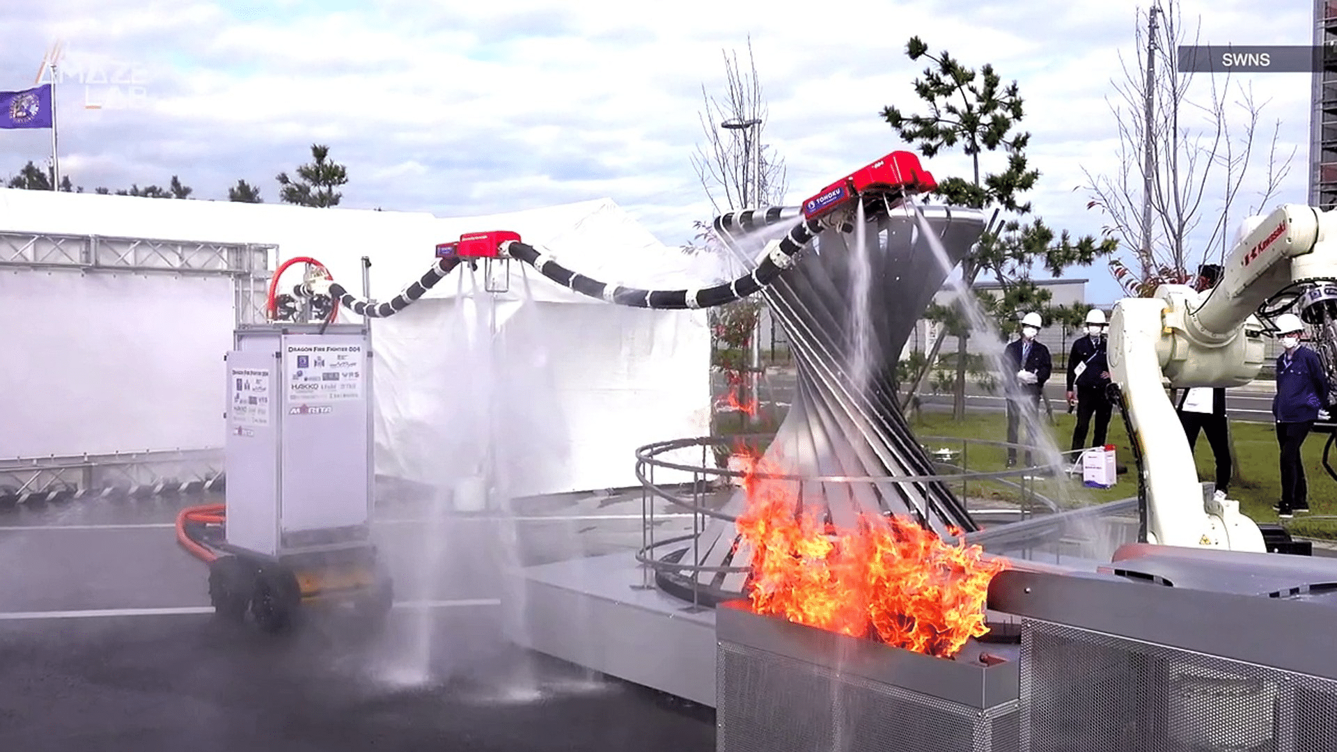 Dragon Firefighter, un robot con IA para sofocar incendios