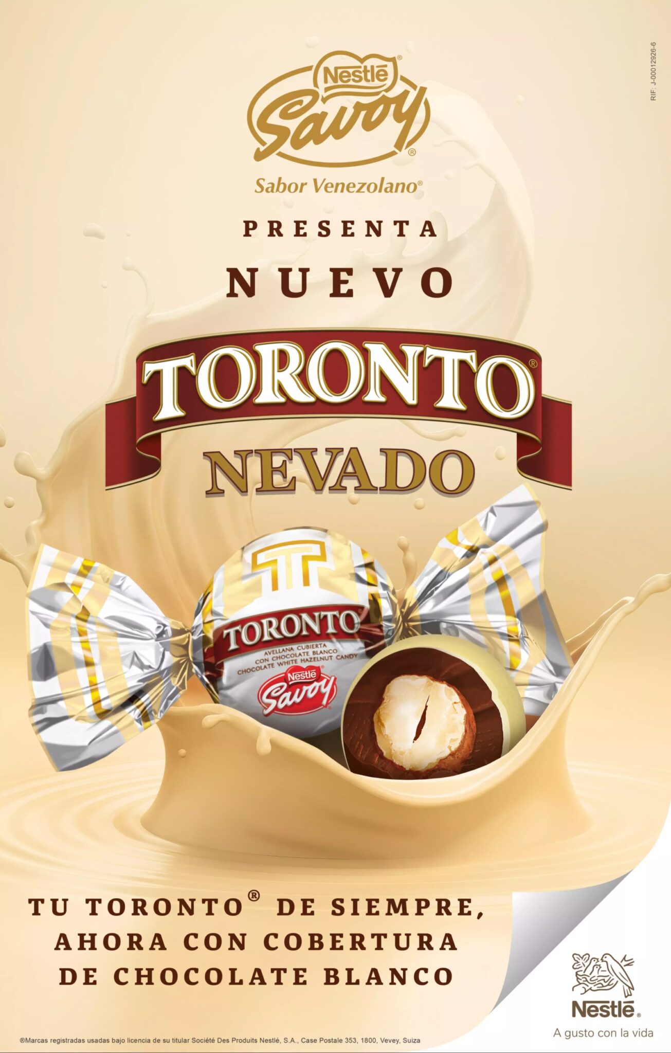 Savoy presentó nuevo toronto de chocolate blanco