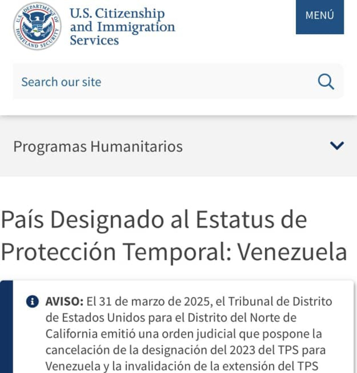 TPS para venezolanos en EE UU: hasta cuándo estará vigente